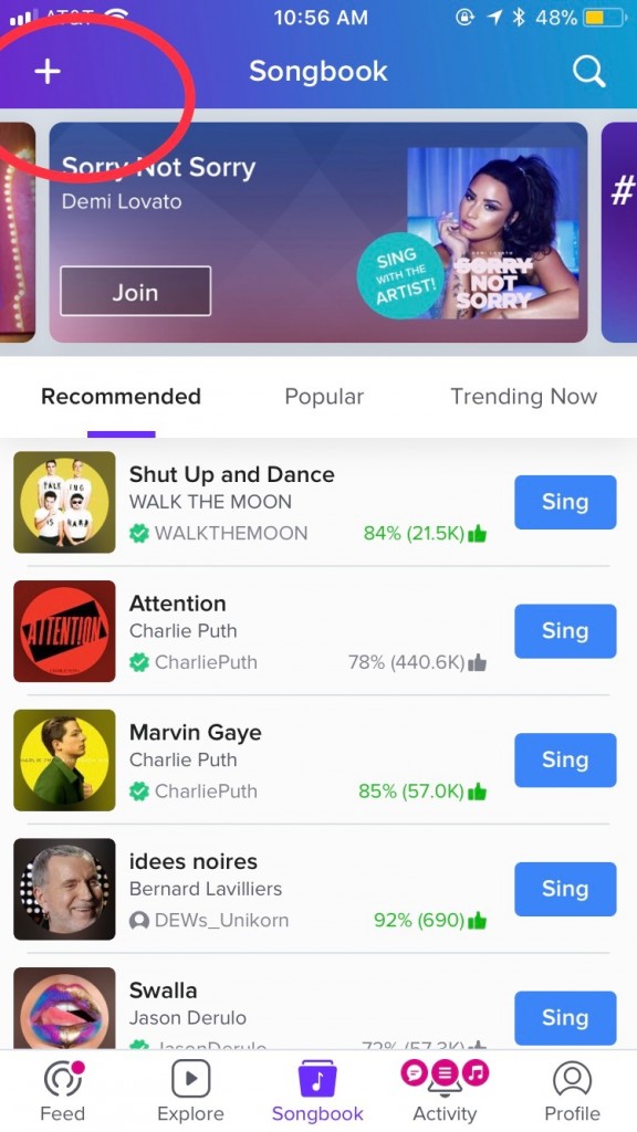 How to find Smule Official Songs in Songbook! | Smule